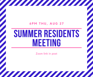 Summer residents meeting | Belgrade ME